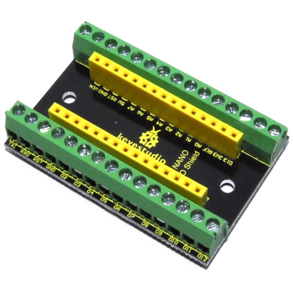 Keyestudio Screw Terminal Breakout Shield for Arduino NANO IO – Flux Workshop