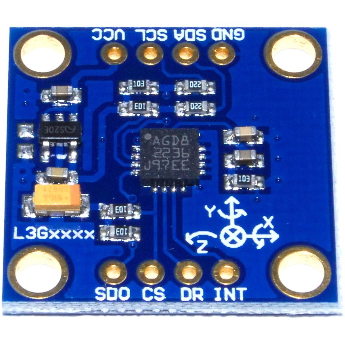 L3G4200D 3 Axis Gyroscope Module GY-50 Arduino I2C SPI 2000dps – Flux ...