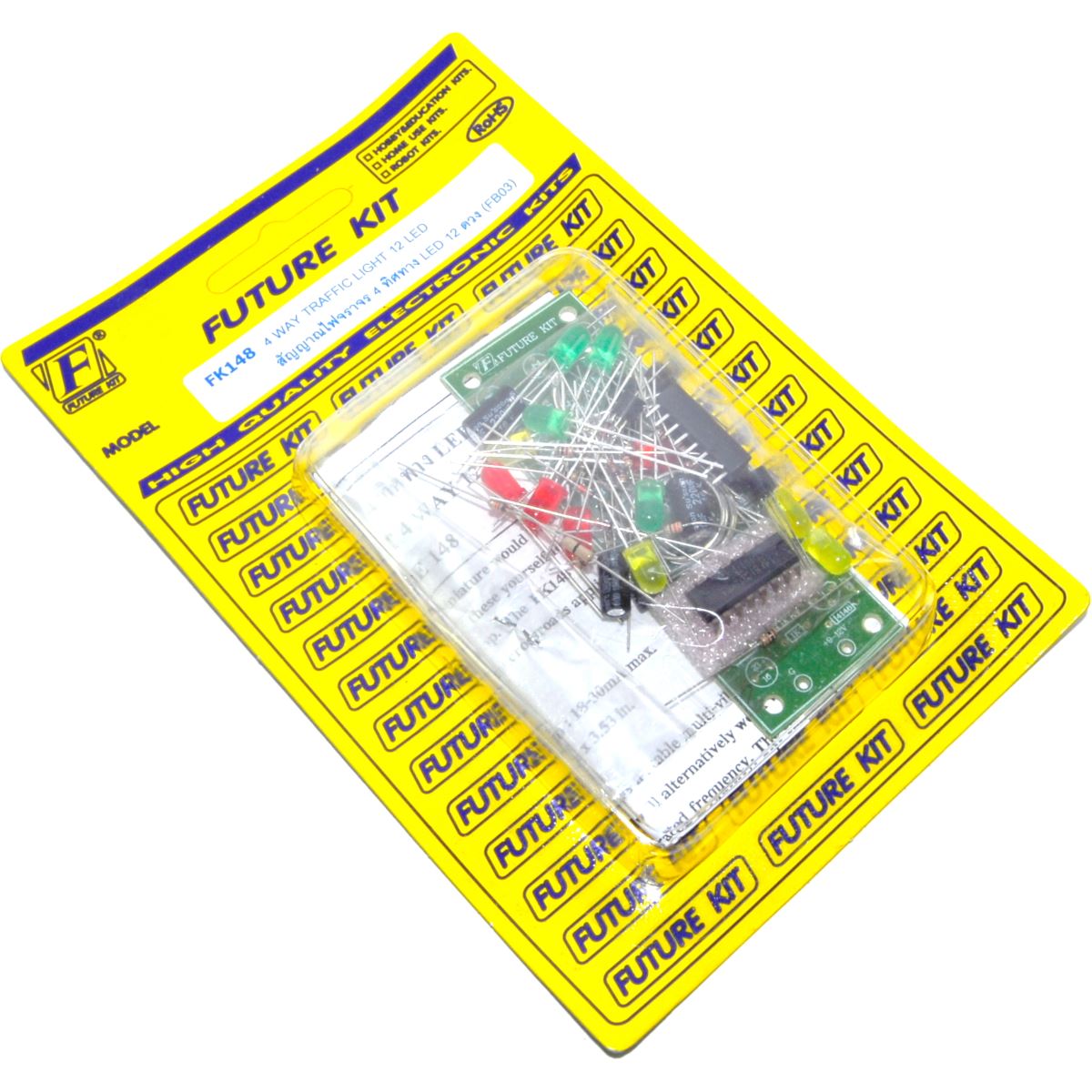 Future Kit 4 Way Traffic Light DIY Kit FK148 12 LED Soldering – Flux ...
