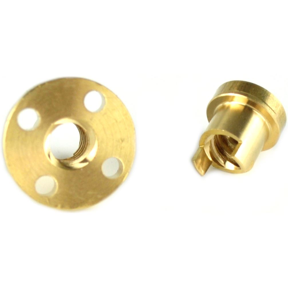 T8 Spring Loaded Anti-Backlash Brass Nut CNC 3D Lead Trapazoidal – Flux ...
