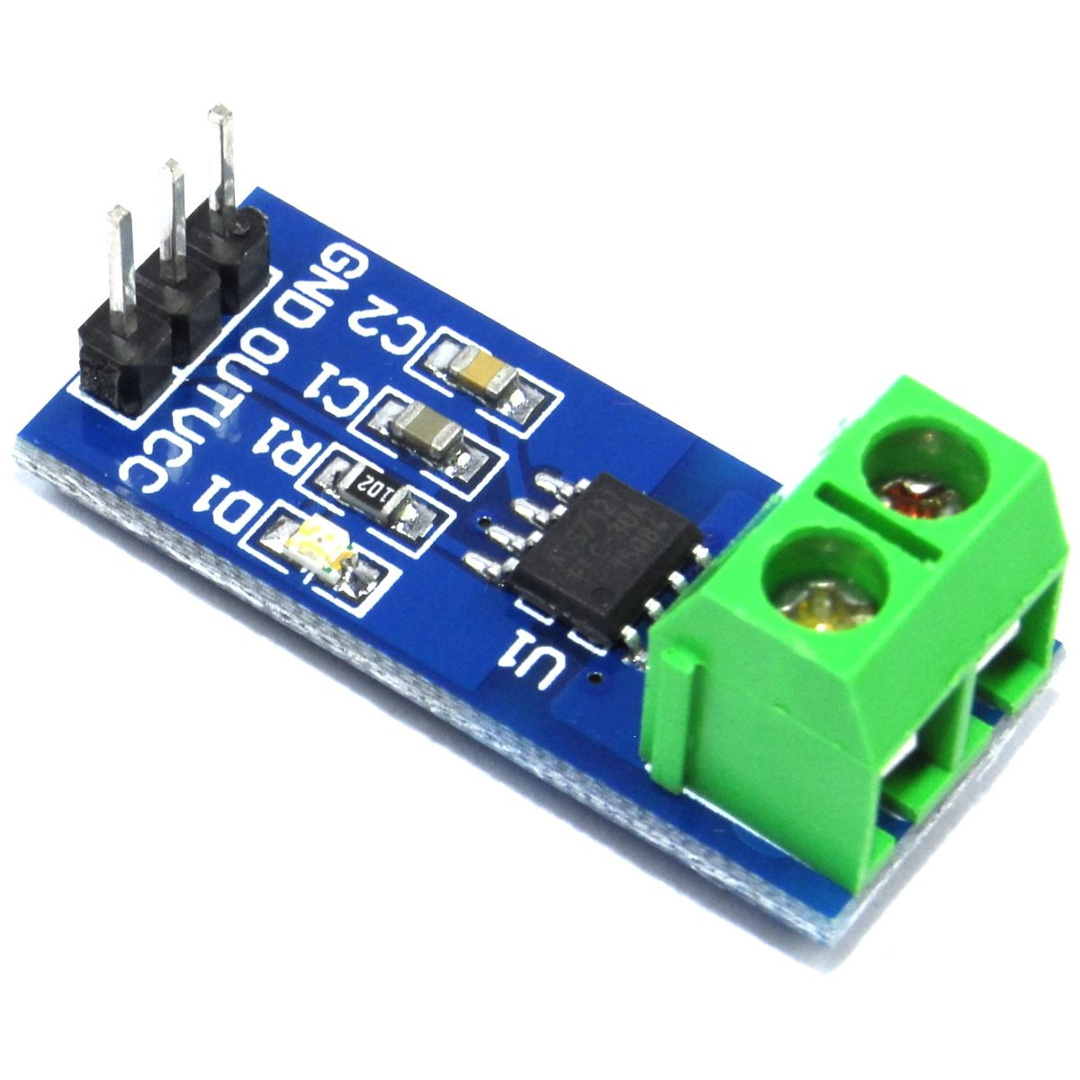 ACS712ELC-30A 30A Current Sensor Module Ammeter Arduino Pi Hall – Flux ...