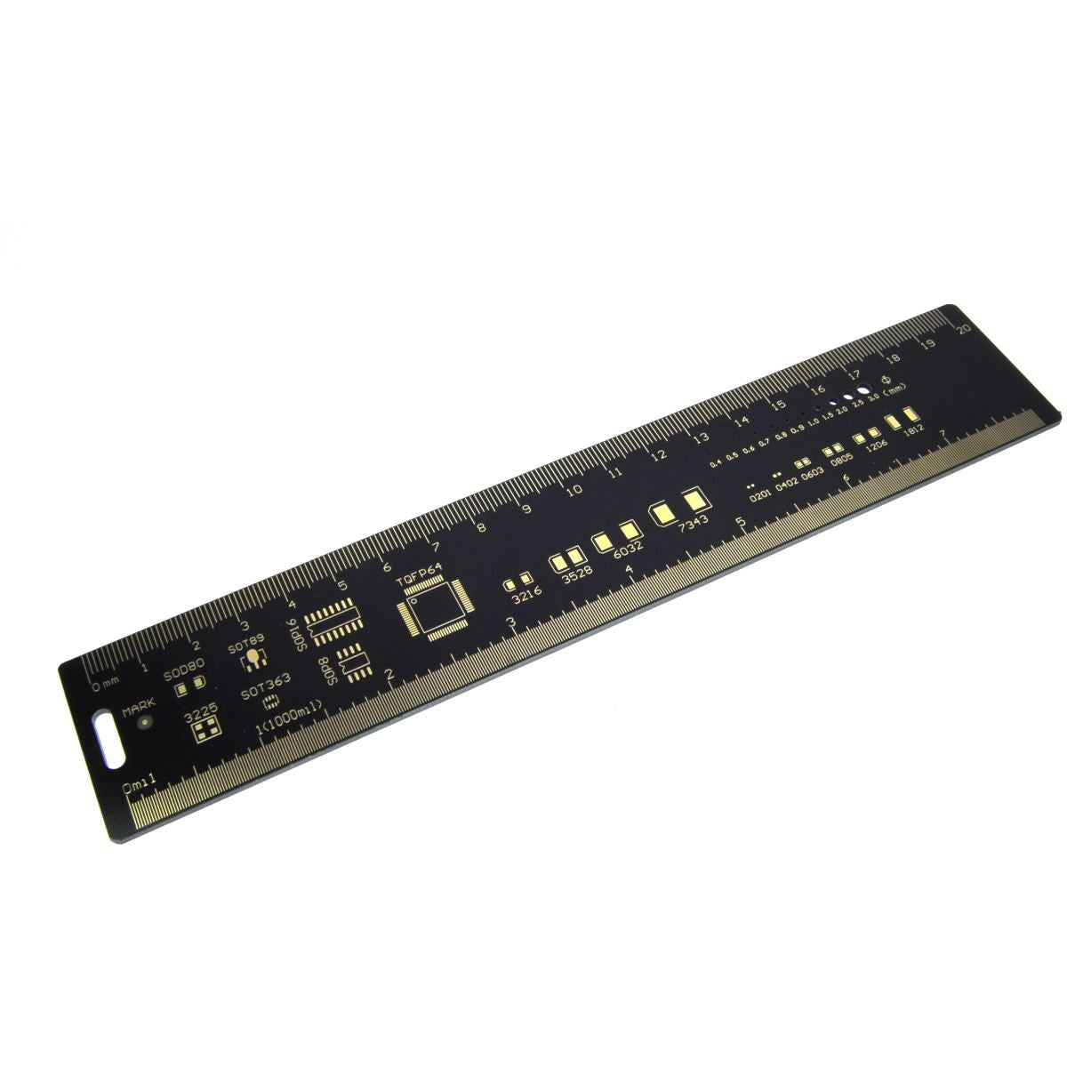 20cm Electronic Component Identifier Ruler PCB SMD Prototyping – Flux ...