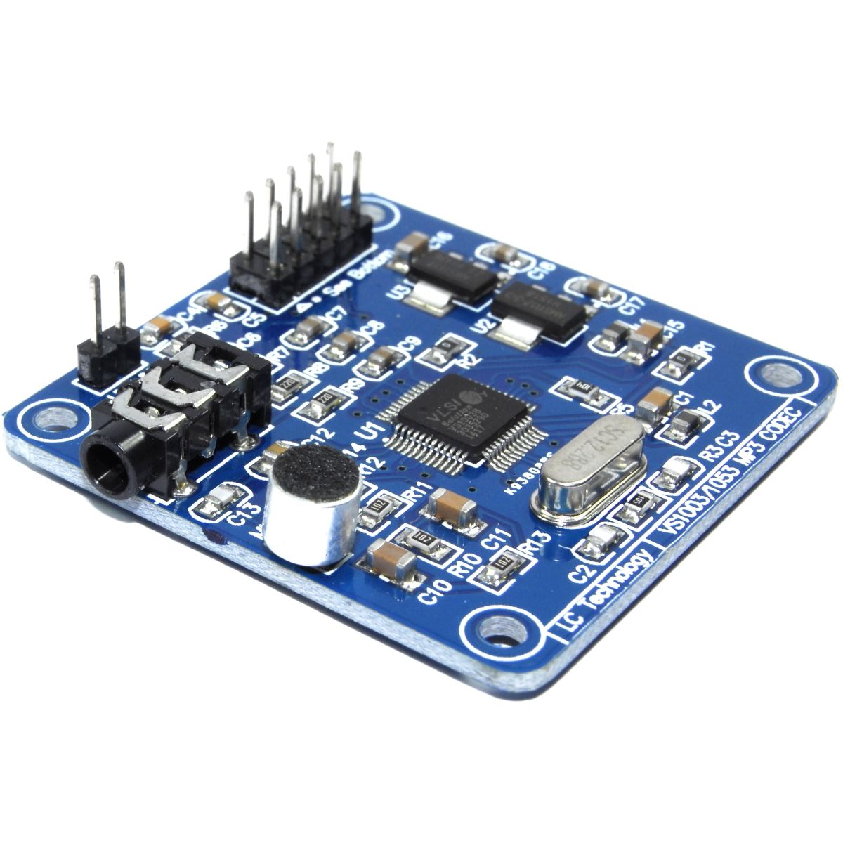 LC Technology VS1003 MP3/WMA/WAV/MIDI Codec Decoder Module MIC SPI ...