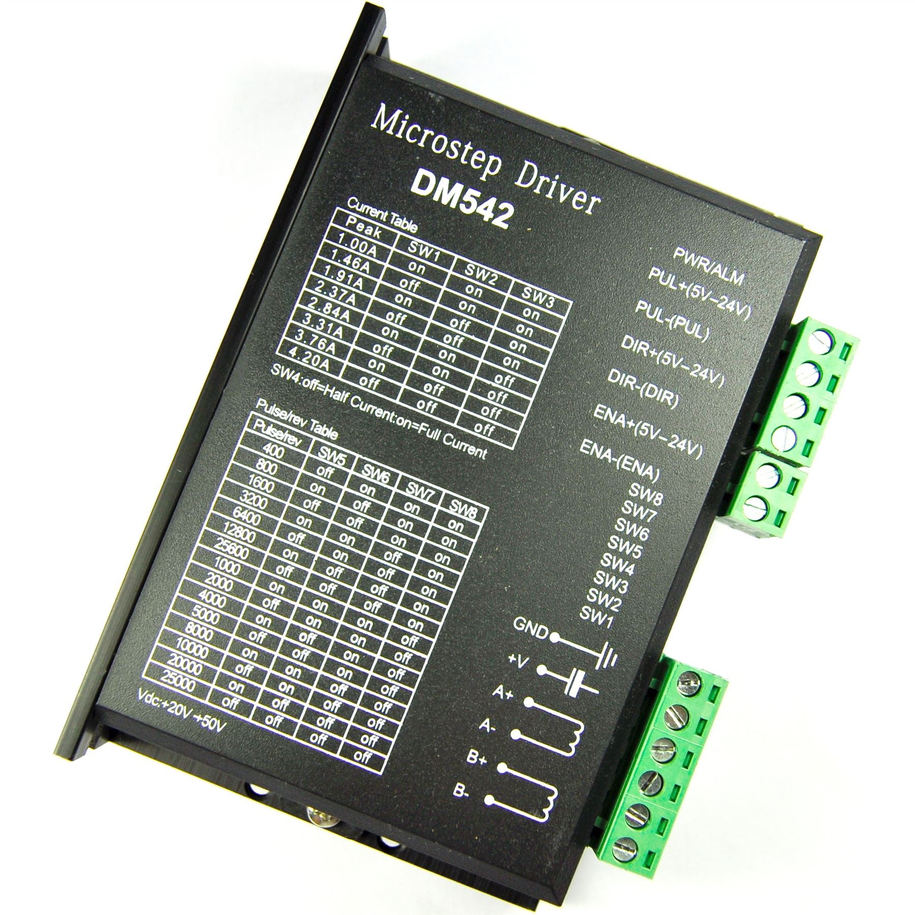 Stepper Motor Controller DM542 2-phase Digital Stepper Motor Driver 18 ...