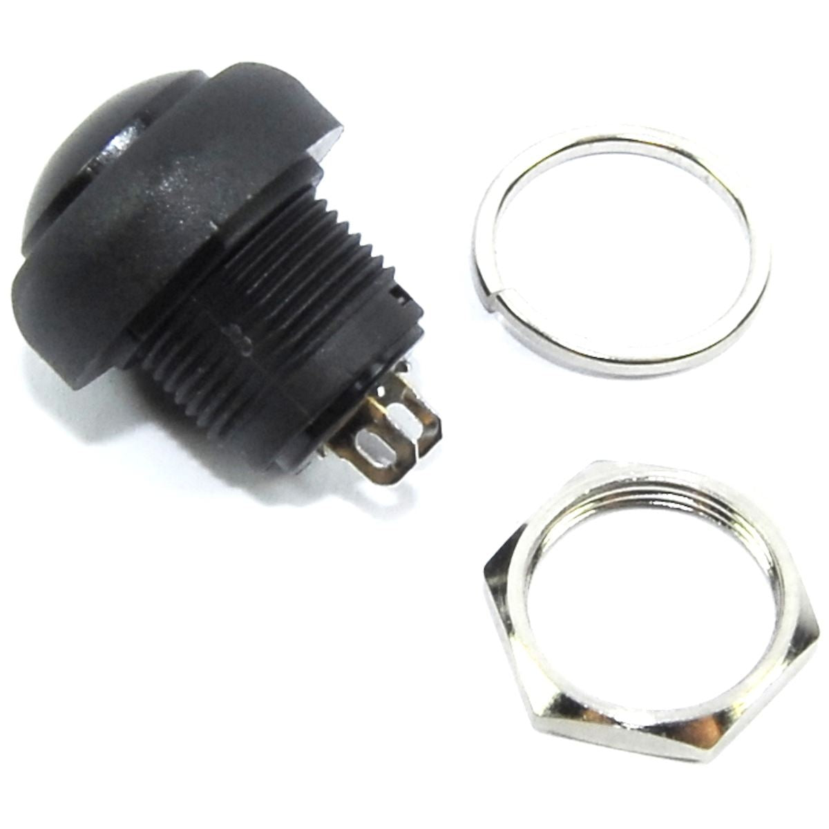 Black 12mm Domed Momentary Switch Panel Mount Protyping Push to – Flux ...