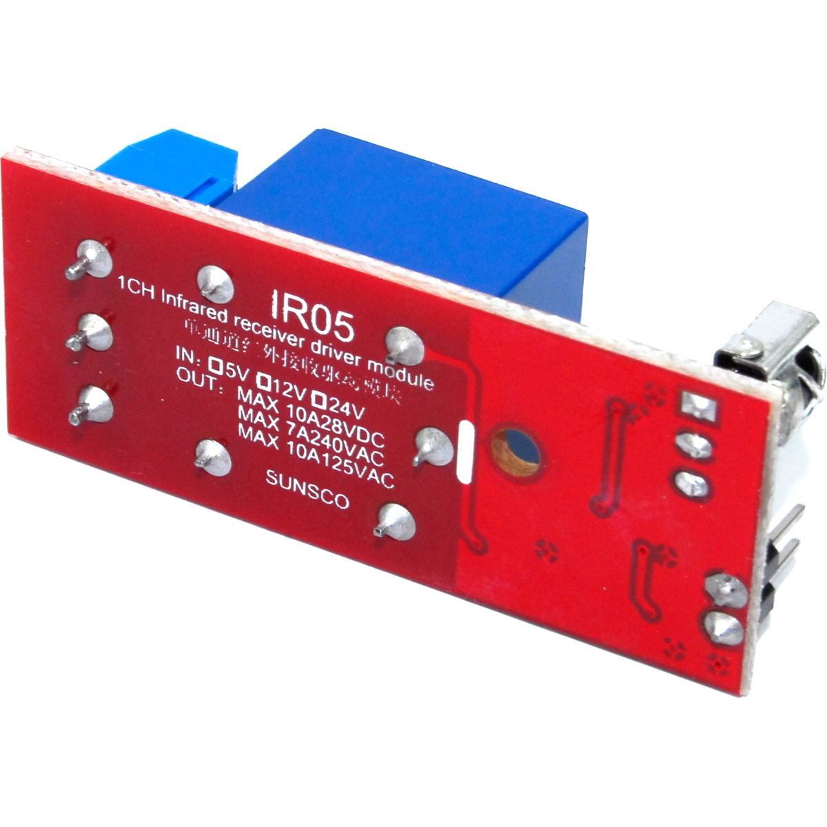 12V Infrared Relay Module and Remote SRD-12VDC 250V AC DC Arduino ...