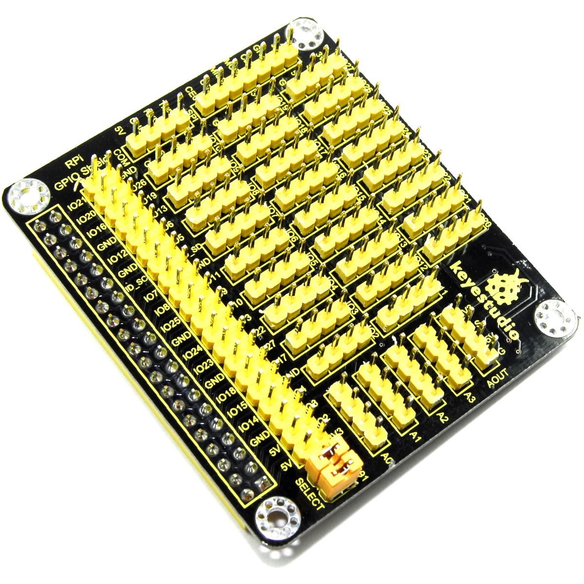 Keyestudio Sensor Shield for Raspberry Pi VCC GND COM PCF8591 – Flux ...